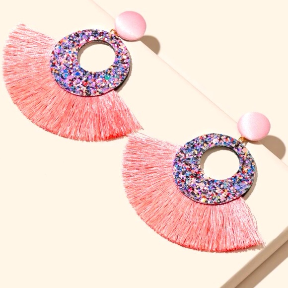 The Balanced Lotus | Jewelry | 525 Boho Dazzling Tassel Fringe Pink ...